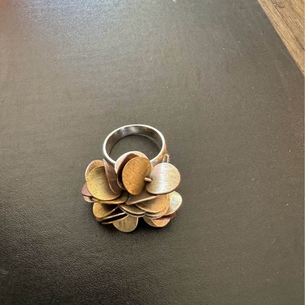 Silpada Sterling Silver Brass Copper Cha Cha Ring Siz… - Gem